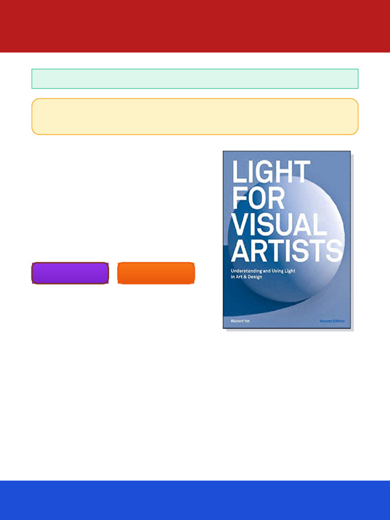 Light For Visual Artists Second Edition Understanding and Using Light ...