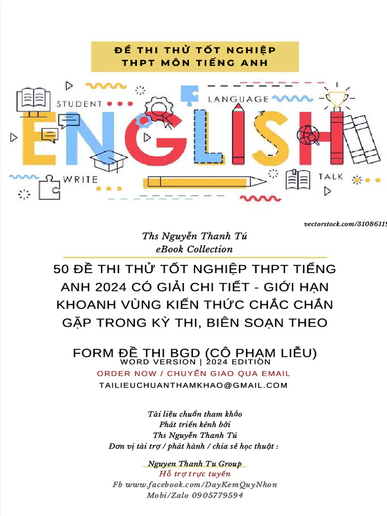 PDF 50 de Thi Thu Tot Nghiep Thpt Tieng Anh 2024 Co Giai Chi Tiet Gioi Han Khoanh Vung Kien Thuc ...