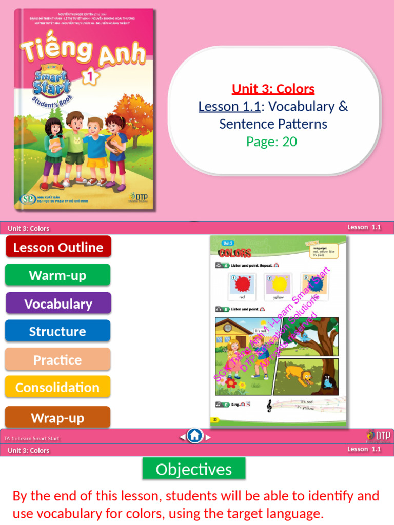Unit 3 Colors - Lesson 1.1 - Page 20 | PDF