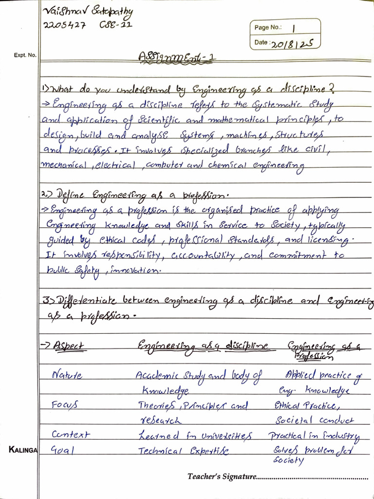 Epp - Assignment1 2205427 | PDF