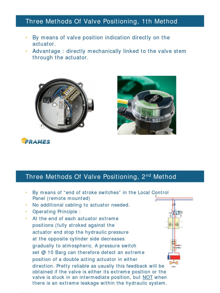 Three Methods of Valve Positioning, 1th Method | PDF | Science ...