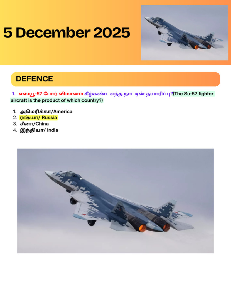 5 December 2025 SWD Current Affairs | PDF