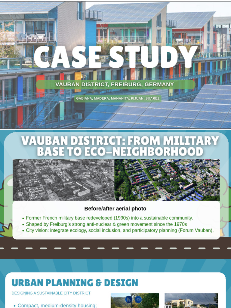 Vauban District: Eco-Neighborhood Case Study | PDF