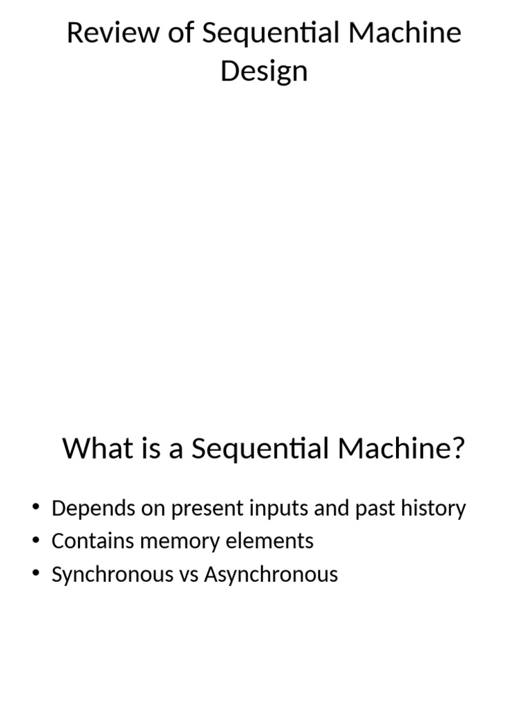 Sequential Machine Design Overview | PDF