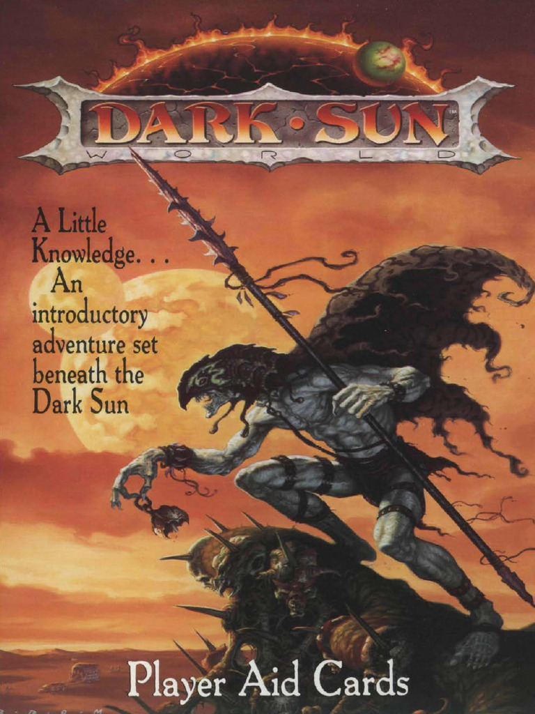 DDDS DarkSun I | PDF