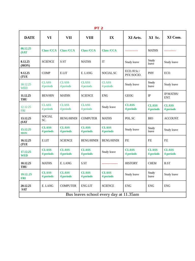 Fresh Routine With Changes | PDF