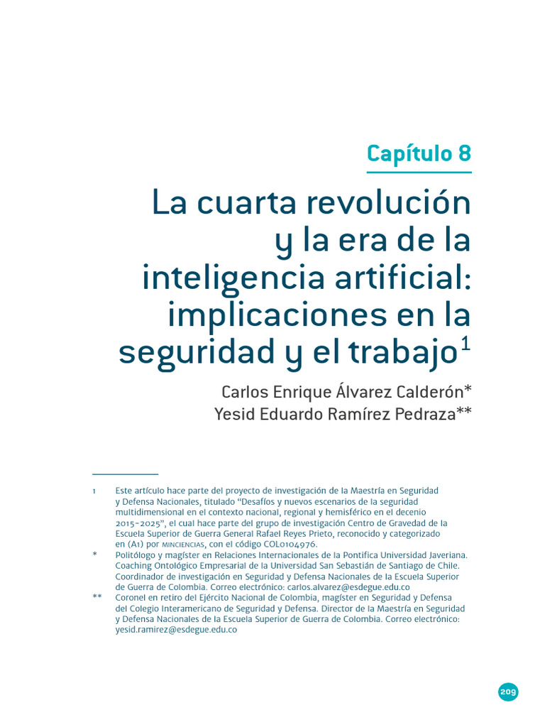La Cuarta Revolucion y La Era de La Inte | PDF | Inteligencia artificial | Inteligencia (IA) y ...