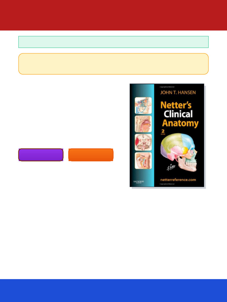 Review:: Netter's Clinical Anatomy Netter Basic Science 2nd Edition by ...
