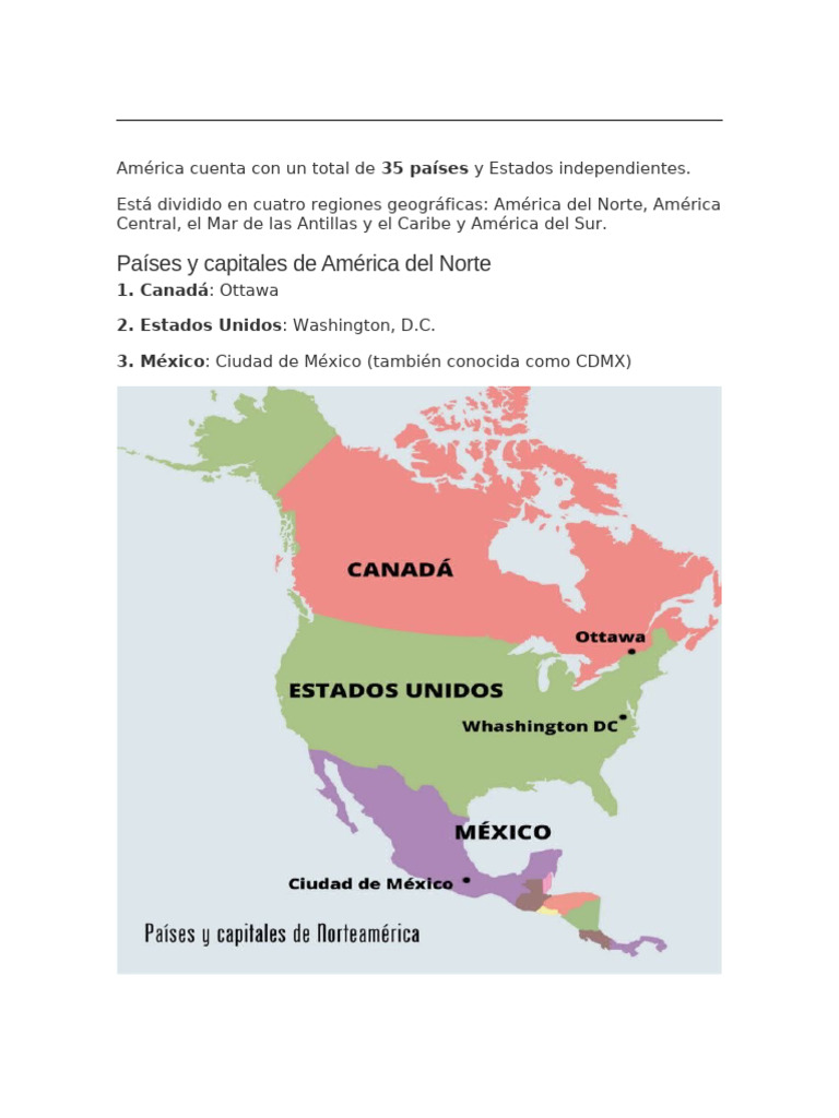 División Política de América | PDF