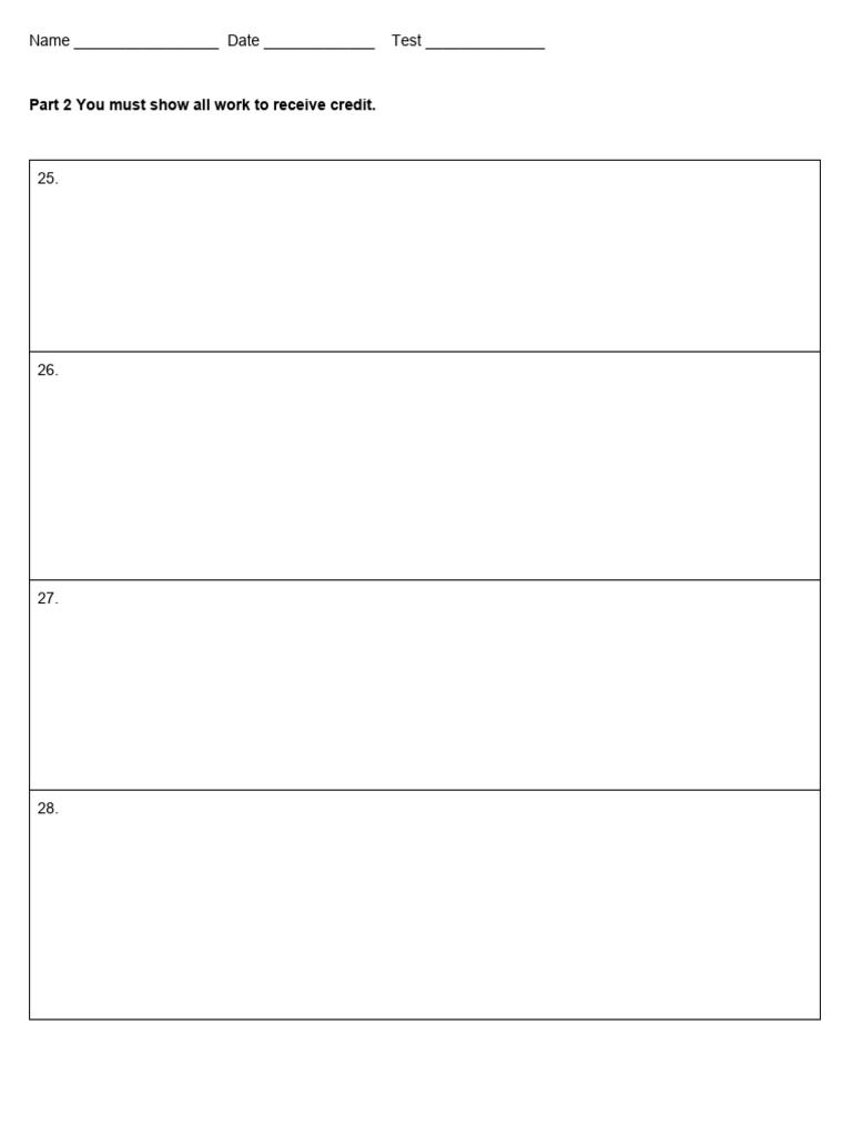Part II (Answer Sheet) | PDF