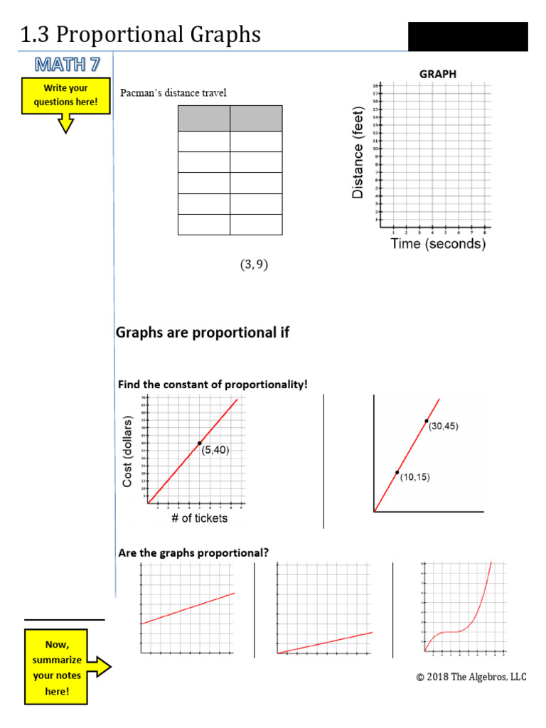 m7 1.3 Packet Proportional Relationship | PDF | Chess | Chess Theory