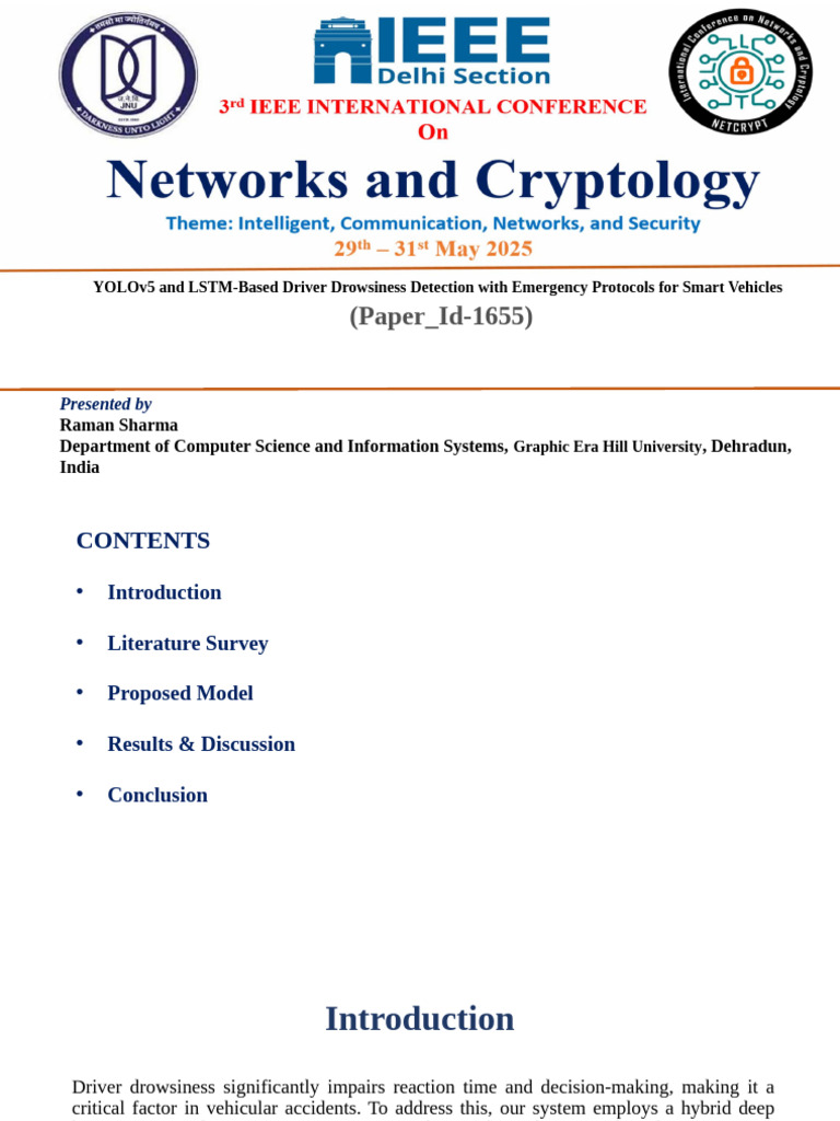 Drowsiness Detection in Smart Vehicles | PDF | Deep Learning | Accuracy ...