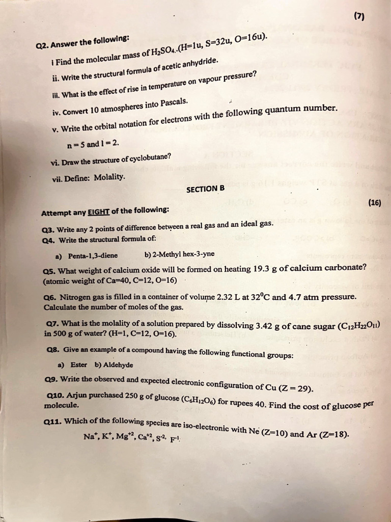 Past Papers | PDF