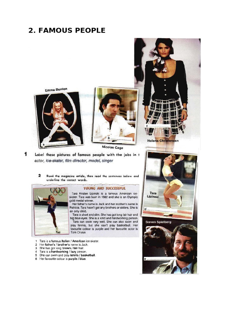 2 Famous People | PDF