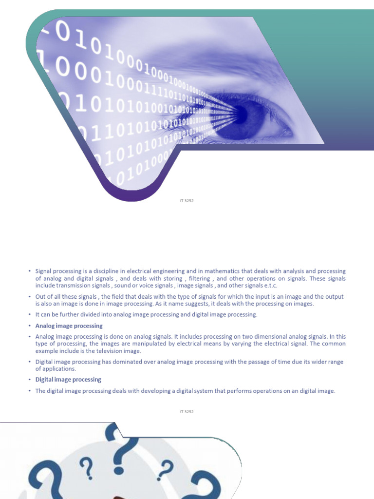 Digital Image Processing Overview | PDF | Data Compression | Image ...