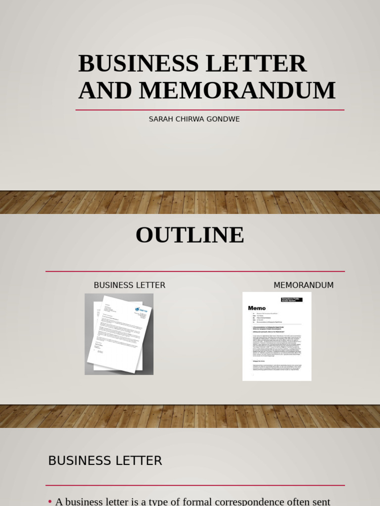 Business Letter and Memorandum (1) | PDF | Memorandum