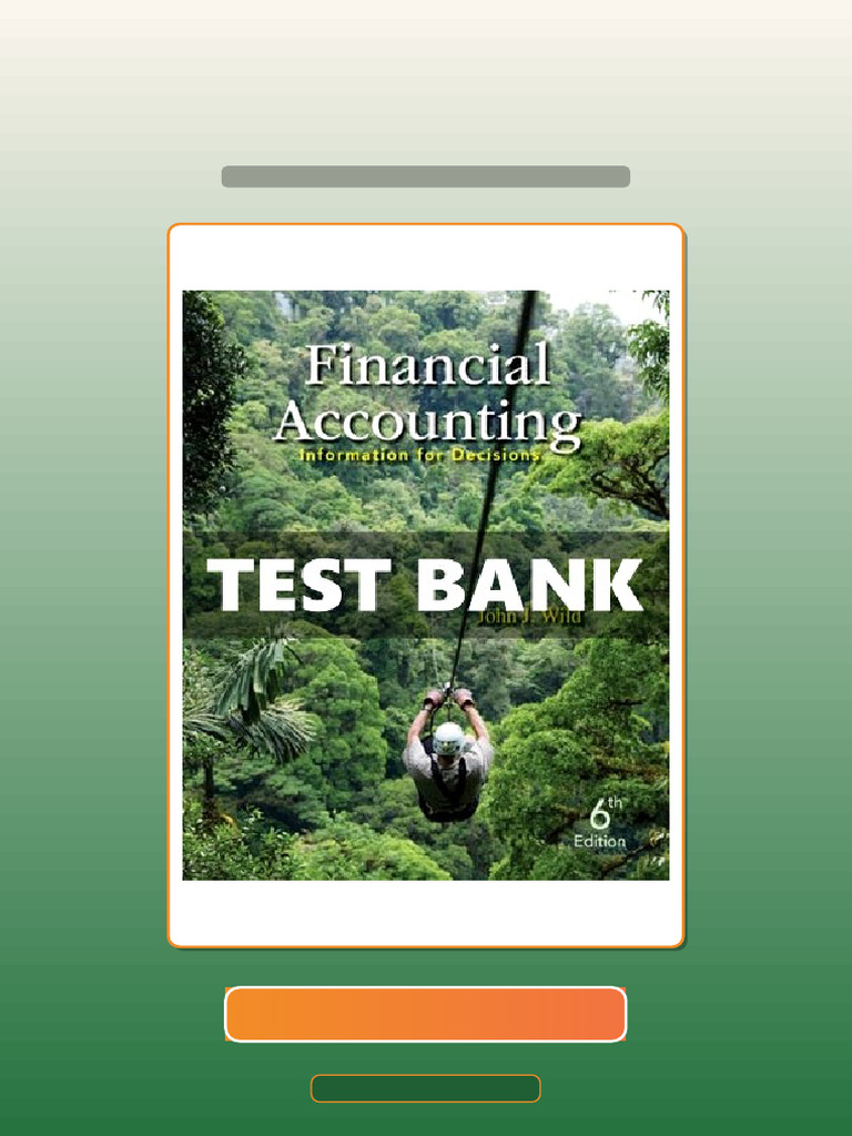 Financial Accounting Information for Decisions 6 Ed Wild eBook and ...