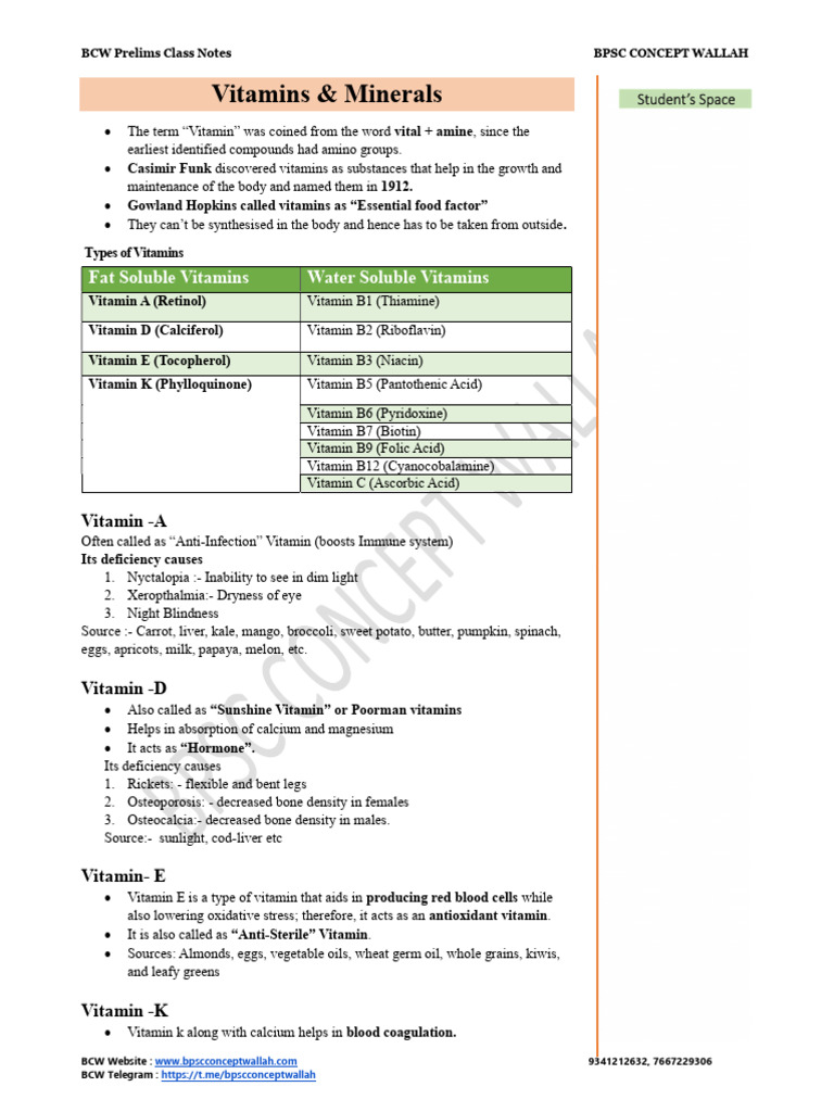Essential Vitamins and Their Benefits | PDF | Vitamin | Vitamin C