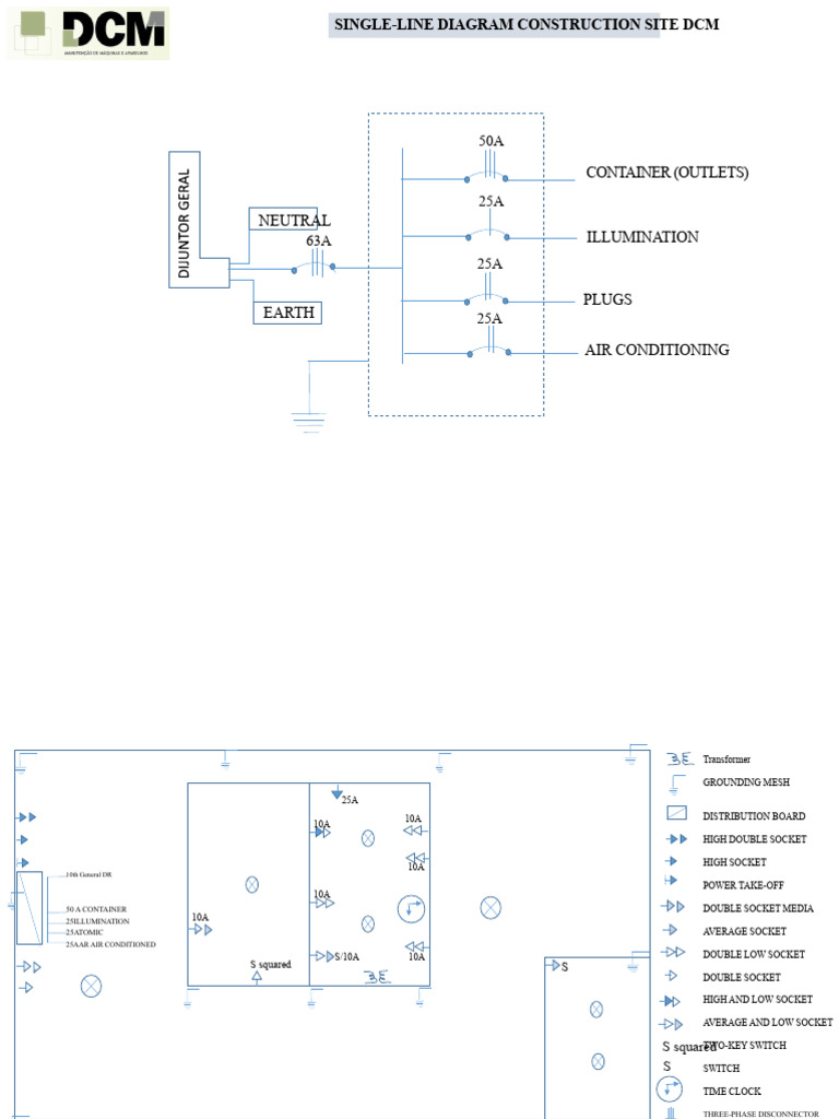 Single Line Diagram Dcm Vale Work | PDF | Electric Power | Equipment