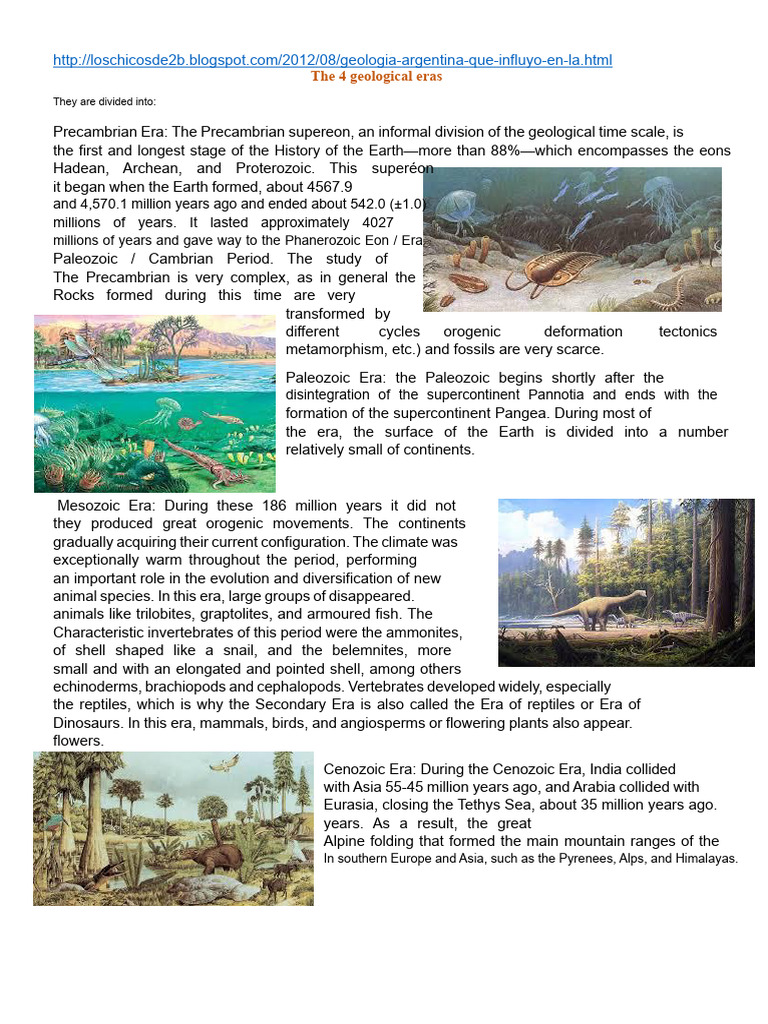 Geological Eras: Overview and Impact | PDF | Geologic Time Scale ...