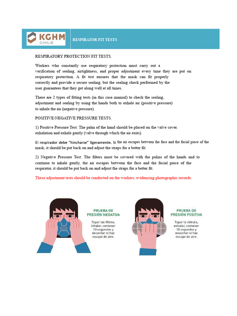 Respirator Fit Testing Methods Guide | PDF