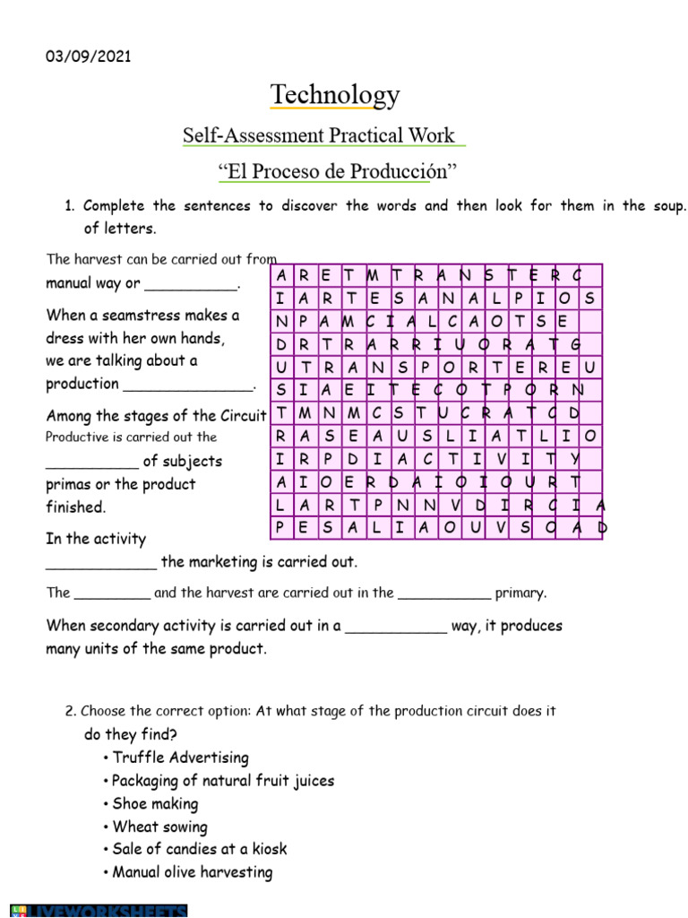 4th Grade Production Process | PDF | Agriculture