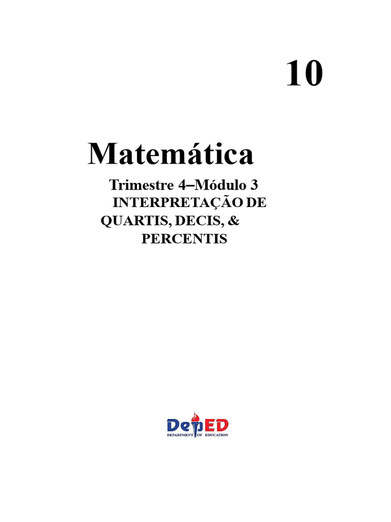 Interpretação de Quartis, Decis e Percentis | PDF | Aprendizado