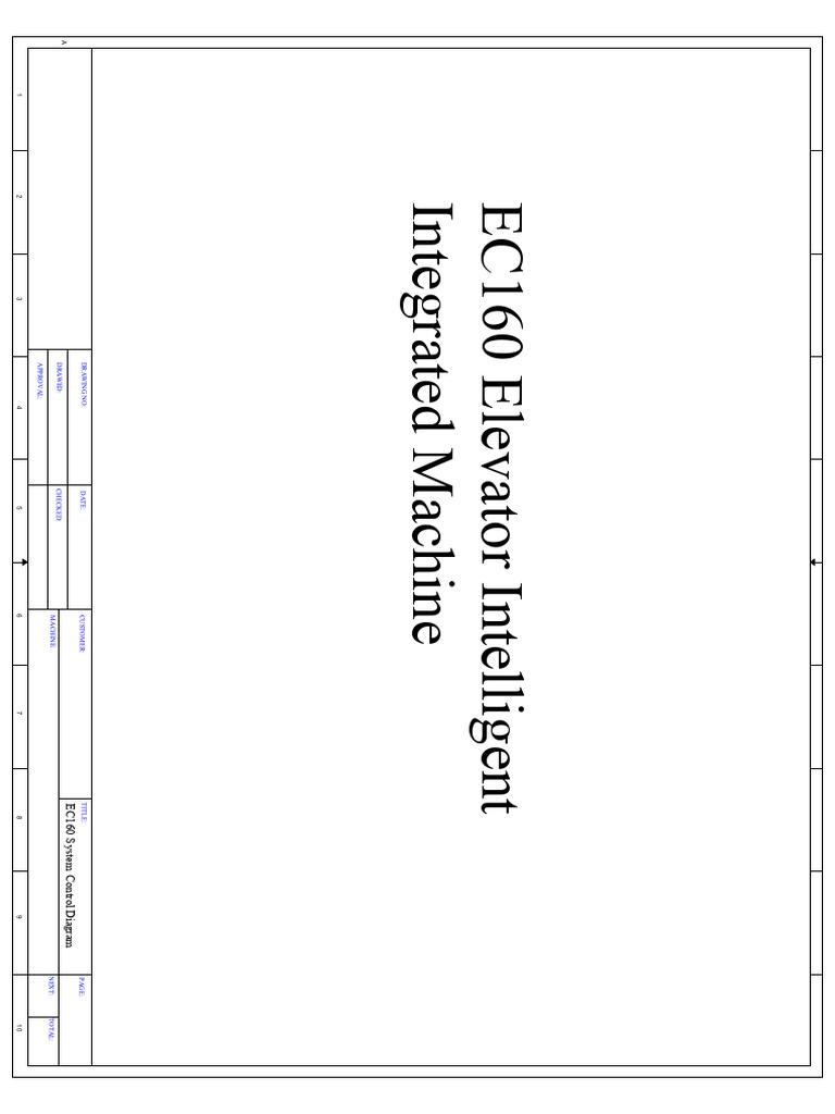EC160 Elevator Control Diagram | PDF | Elevator | Equipment