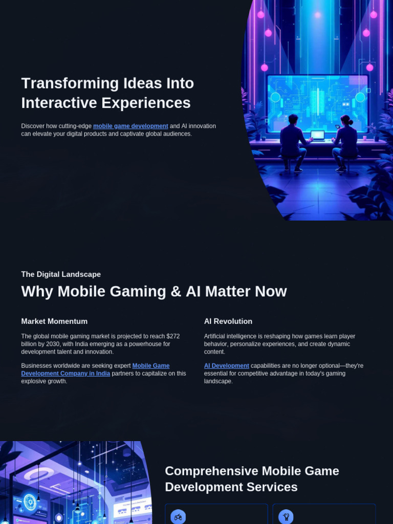 Transforming Ideas Into Interactive Experiences Chicmic Studios | PDF ...