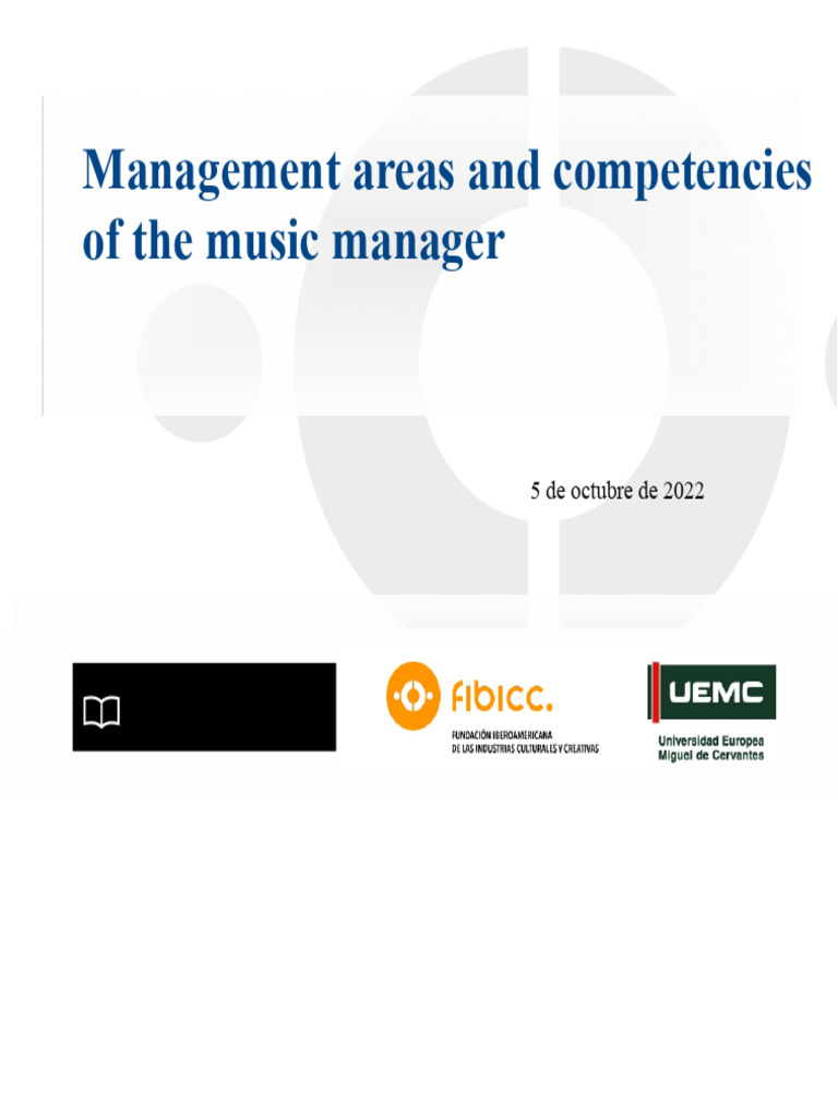Music Manager Competencies and Challenges | PDF | Knowledge ...