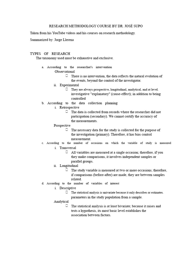 01-METHODOLOGY OF SCIENTIFIC RESEARCH | PDF | Hypothesis | Statistics