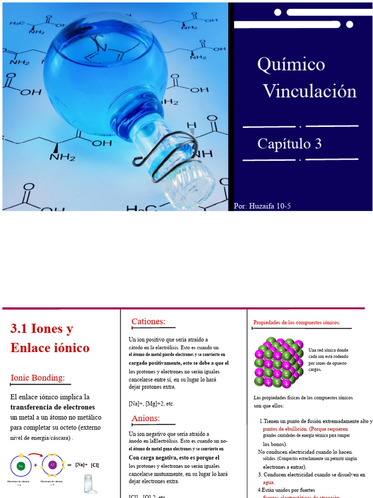 Capítulo 3 Enlace Químico | PDF | Enlace químico | Compuestos químicos