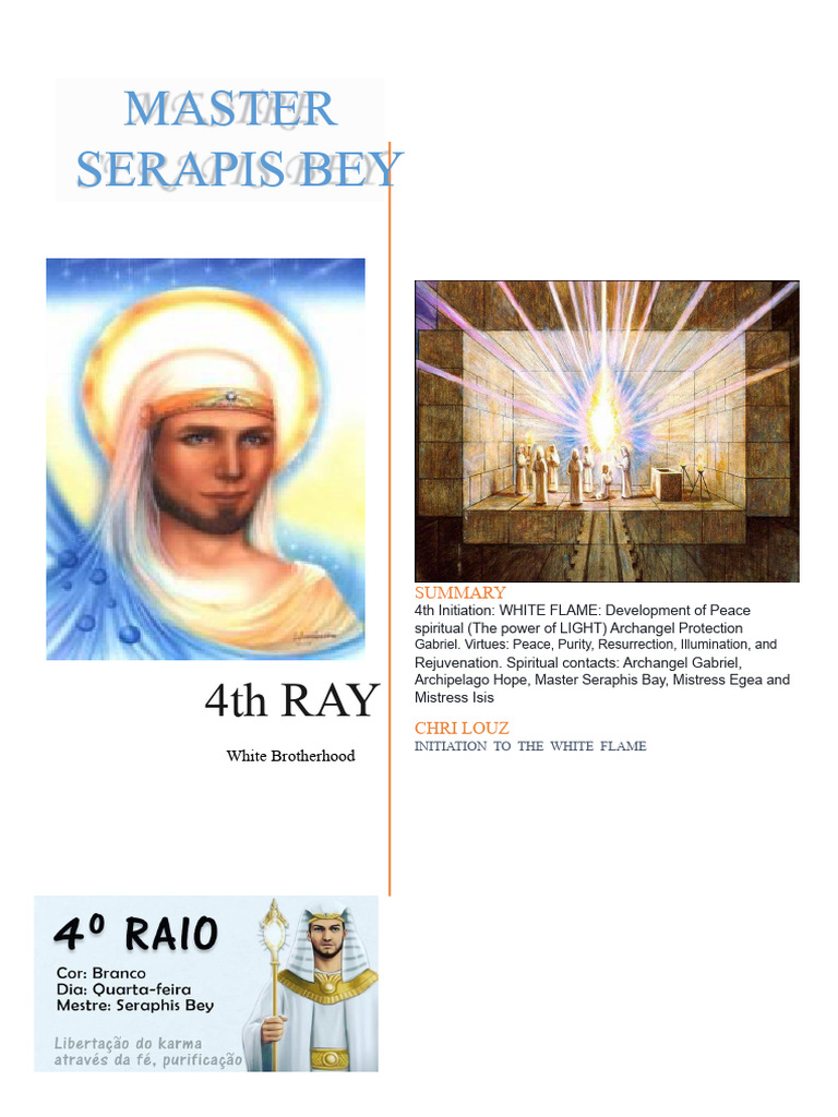 4th Master Ray - SERAPIS BEY | PDF | Isis | Osiris