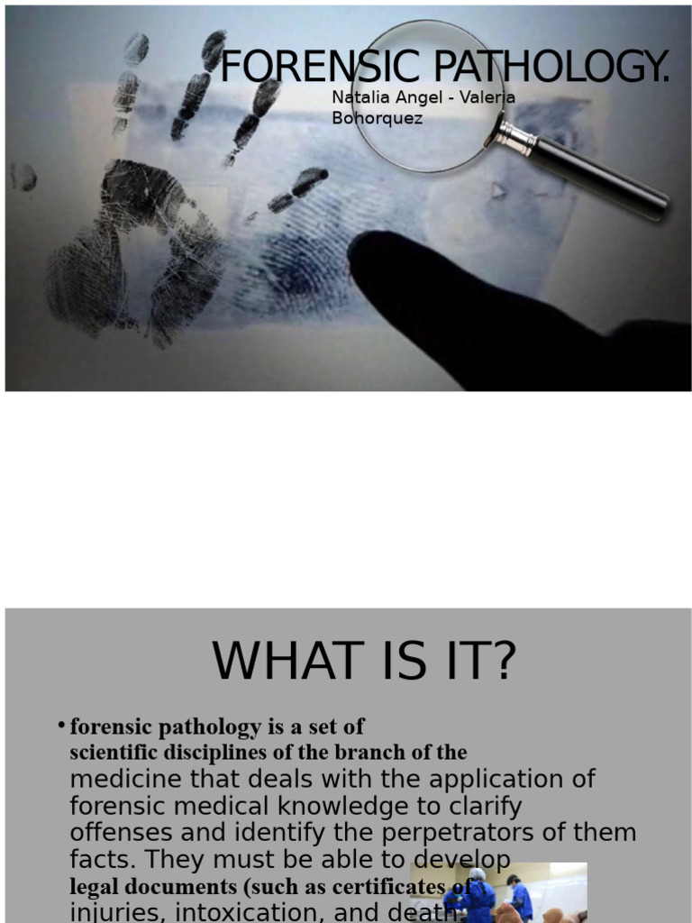 Forensic Pathology Overview and Functions | PDF | Autopsy | Forensic ...