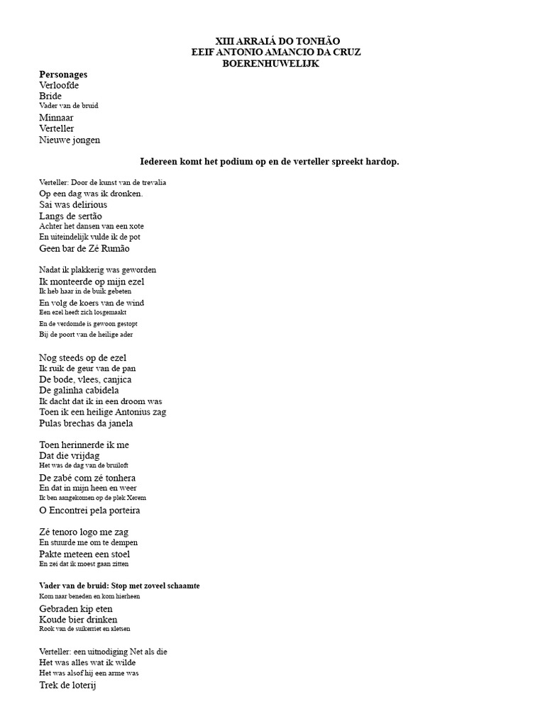 Huwelijk Matuto - Tipi | PDF