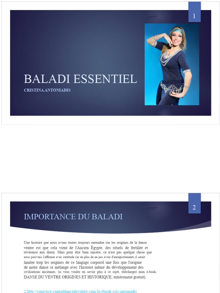 Comprendre la Danse Baladi Égyptienne | PDF | Folklore | Danses