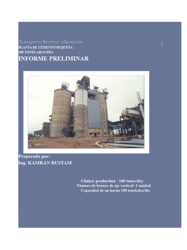 Planta de cemento | PDF | Cemento | Cantera