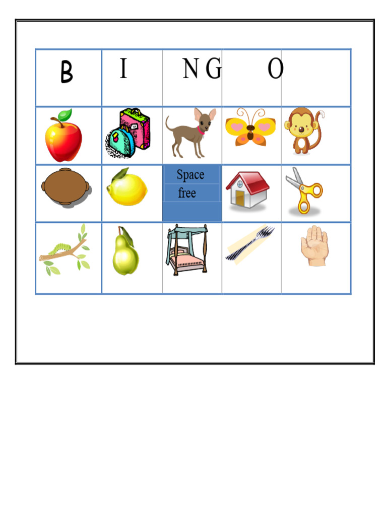 Bingo of Sounds and Syllables | PDF
