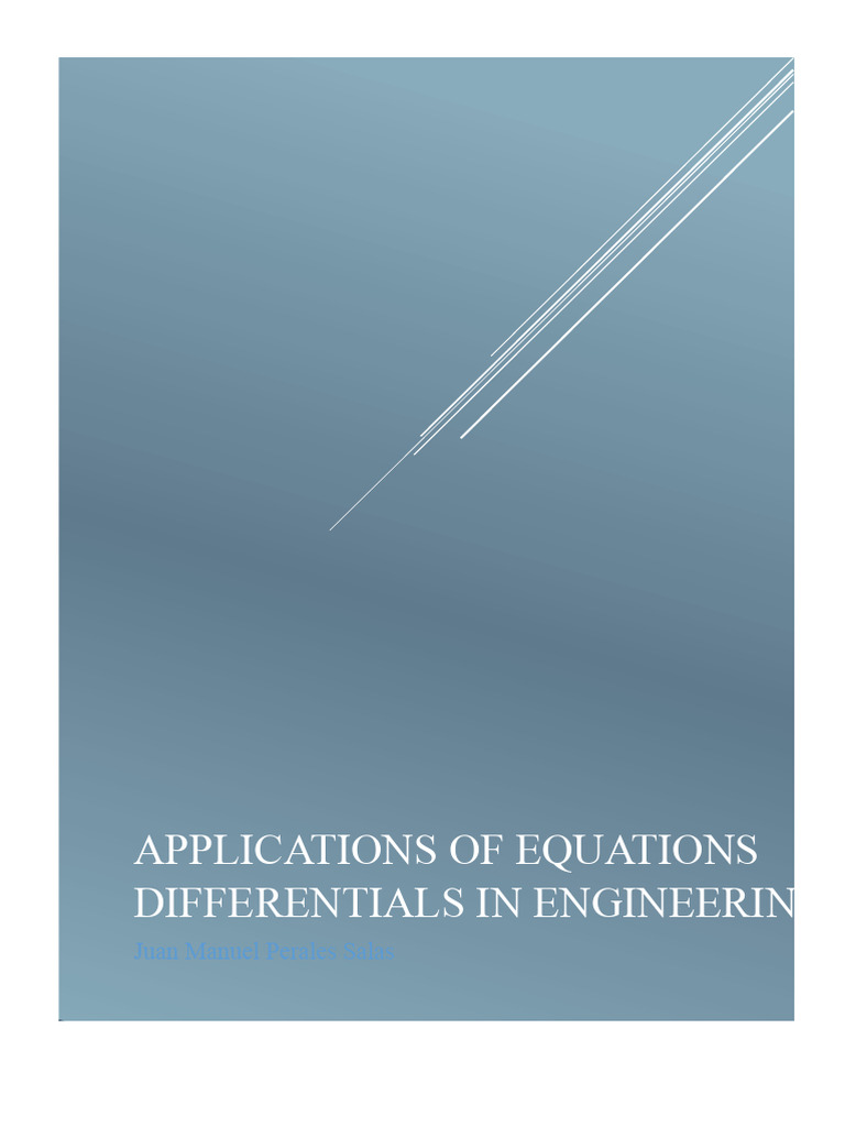 Differential Equations in Engineering Applications | PDF | Differential ...