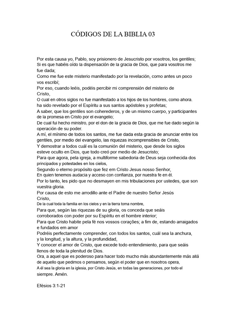 Códigos de La Biblia 03 | PDF