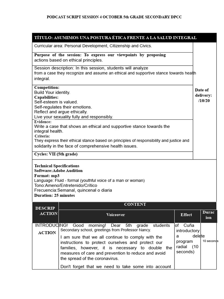 Secondary Script 5° DPCC Session 25 October 29 | PDF | Utilitarianism ...