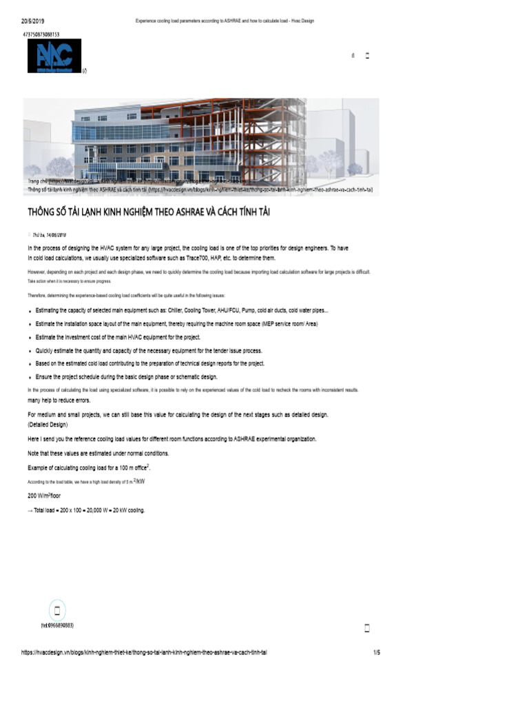 ASHRAE Cooling Load Calculation Guide | PDF | Heat Transfer ...