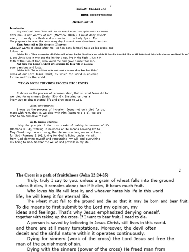 Embracing the Cross: A Spiritual Journey | PDF | Jesus | Sin