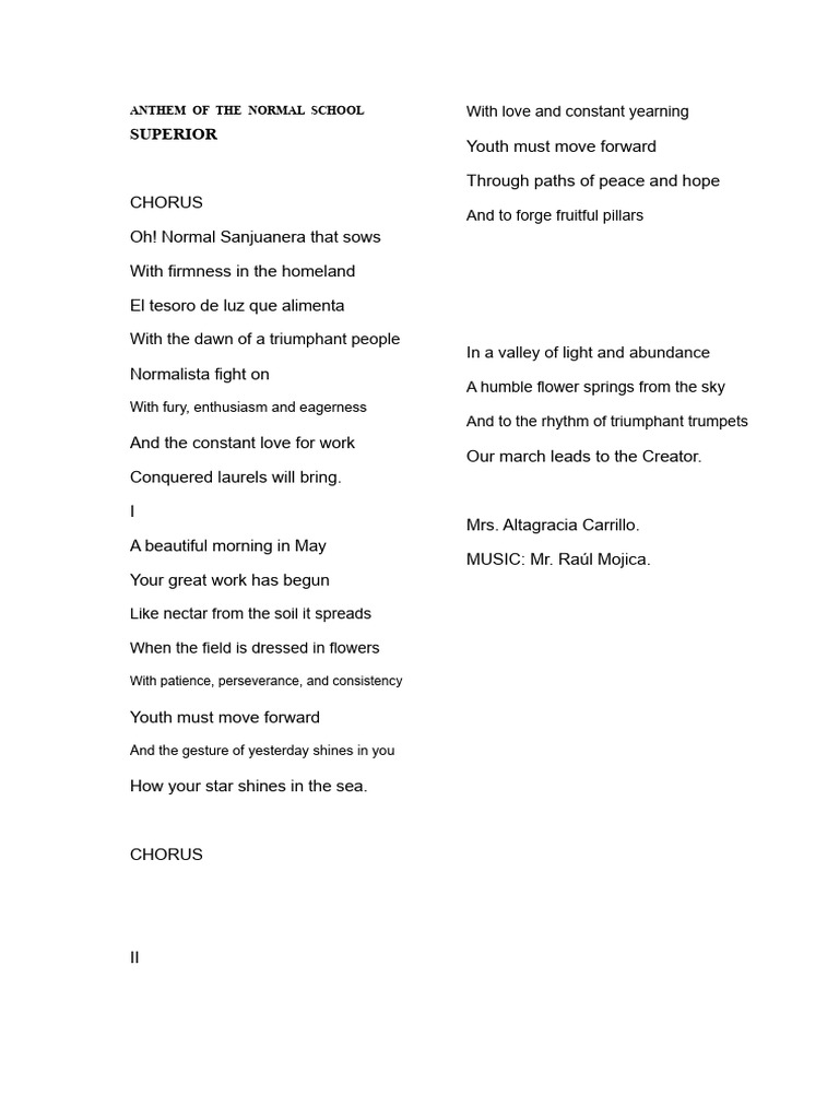 Hymn of the Superior Normal | PDF