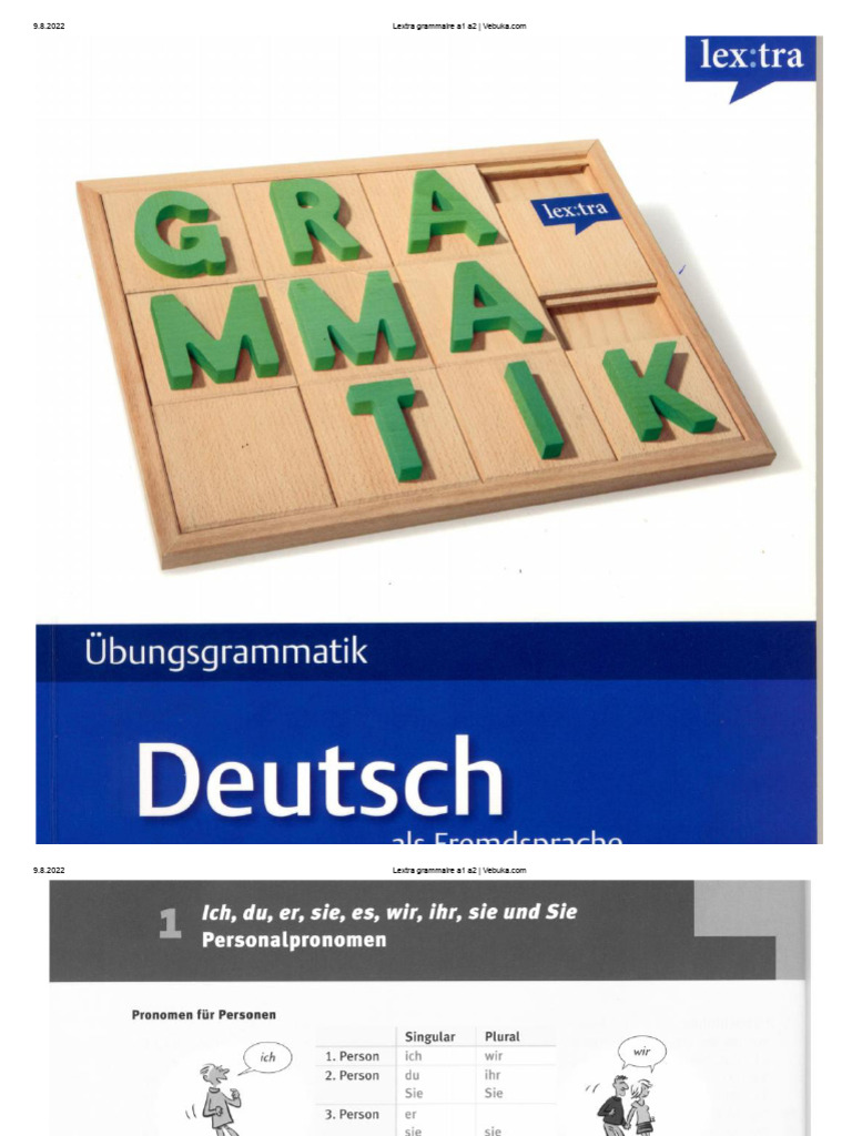 Lextra Grammaire A1 A2 - Vebuka.com | PDF