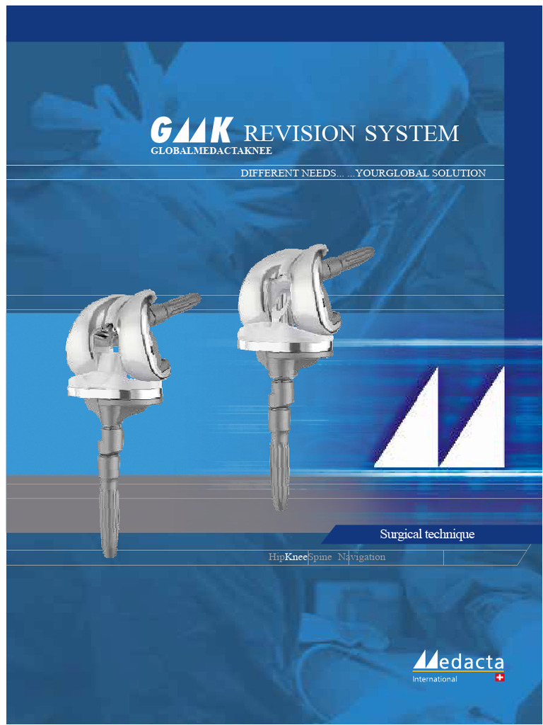GMK Knee Revision System Guide | PDF | Knee | Musculoskeletal System