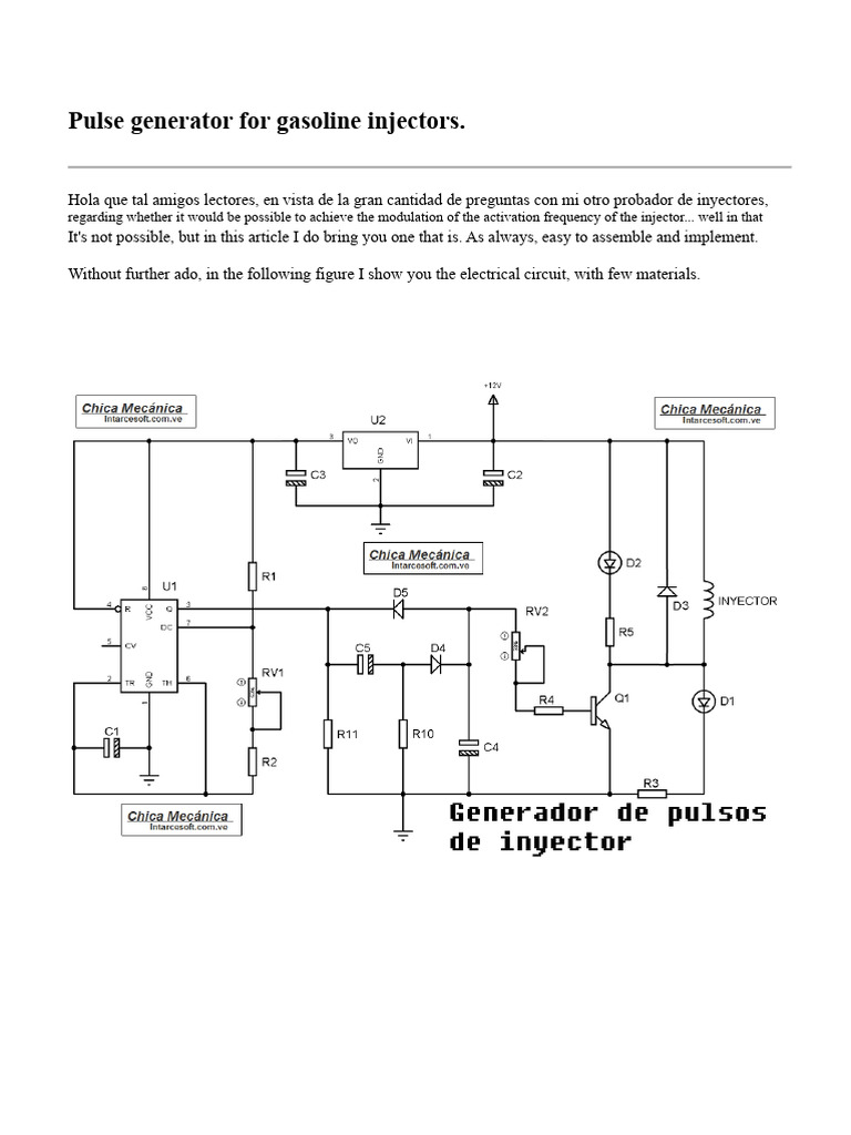 Pulse generator circuit | PDF | Electronic Oscillator | Electrical Network