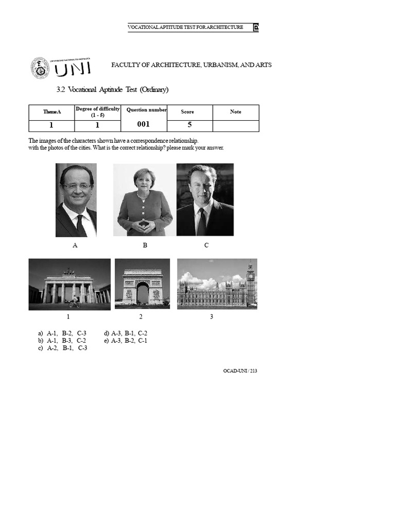 architecture exam uni 2015-1 | PDF | Beam (Structure)