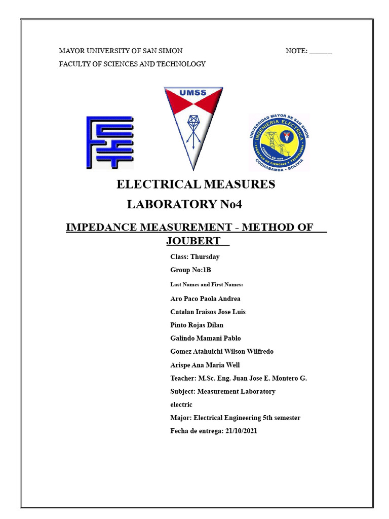 measurement of impedances | PDF | Electrical Impedance | Inductor