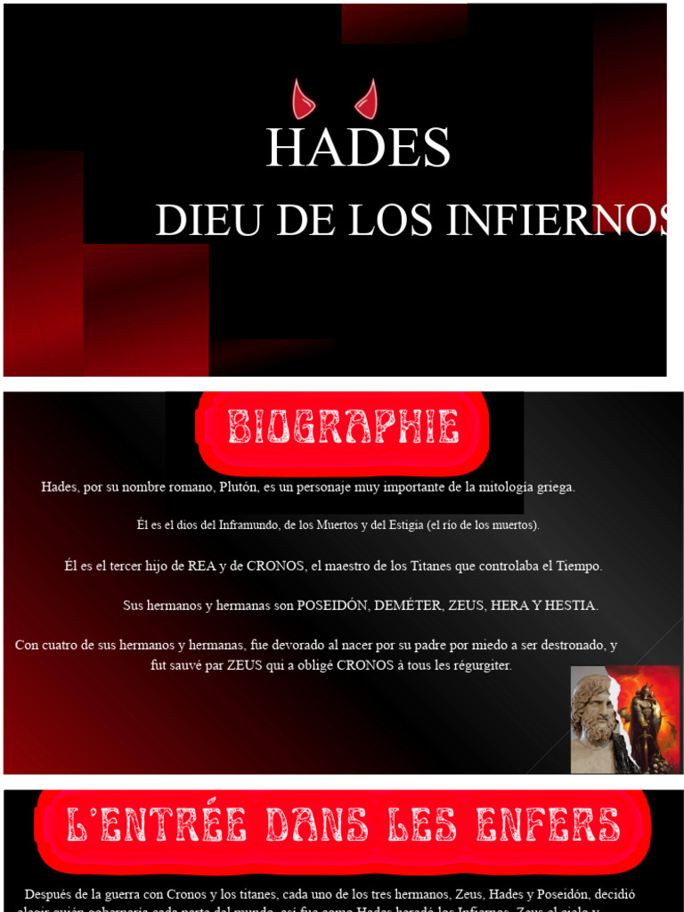 Diapositiva Hades | PDF | infierno | Inframundo griego
